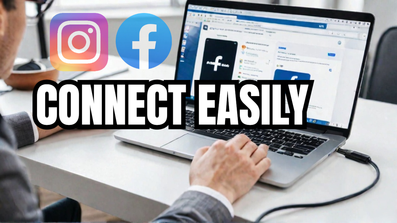 How to Connect Instagram to Facebook EASILY on PC and Phone - Video ...